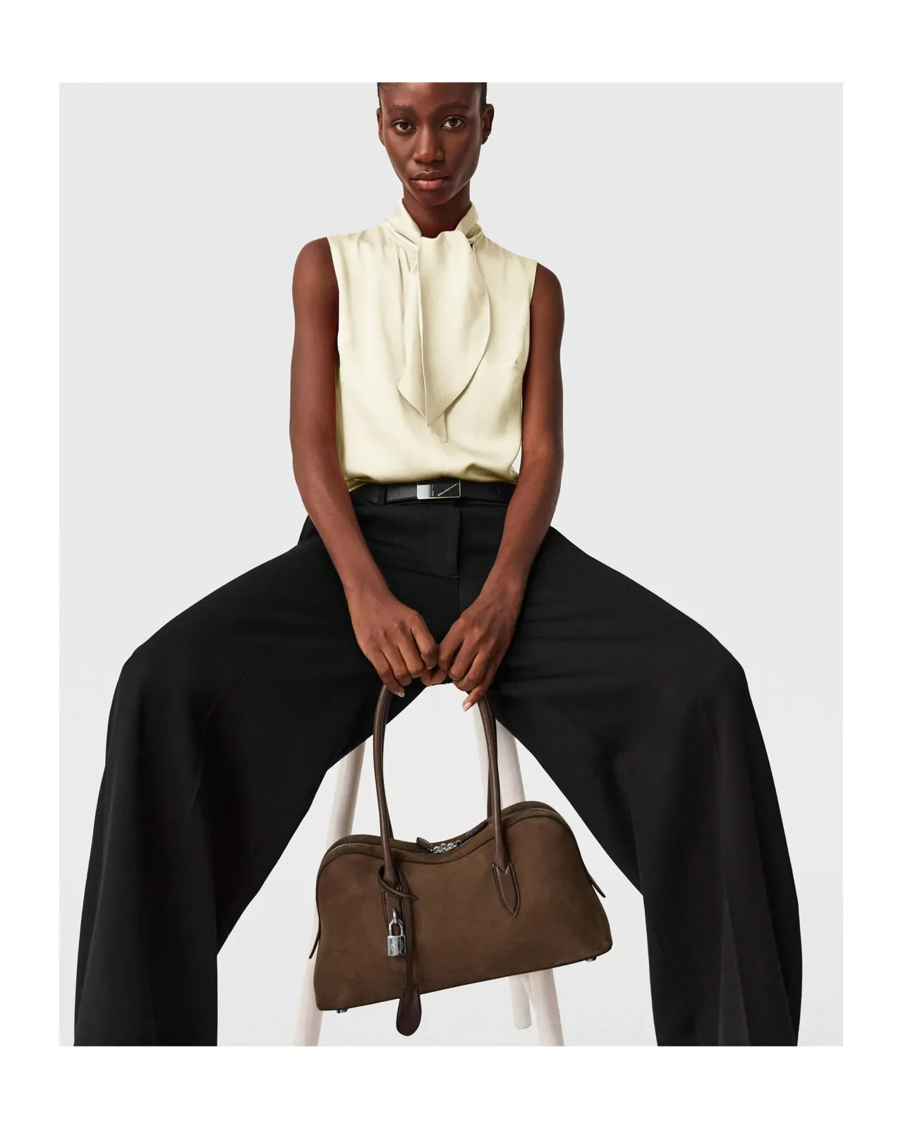 Ryder Suede Shoulder Bag | Matsuya Ginza