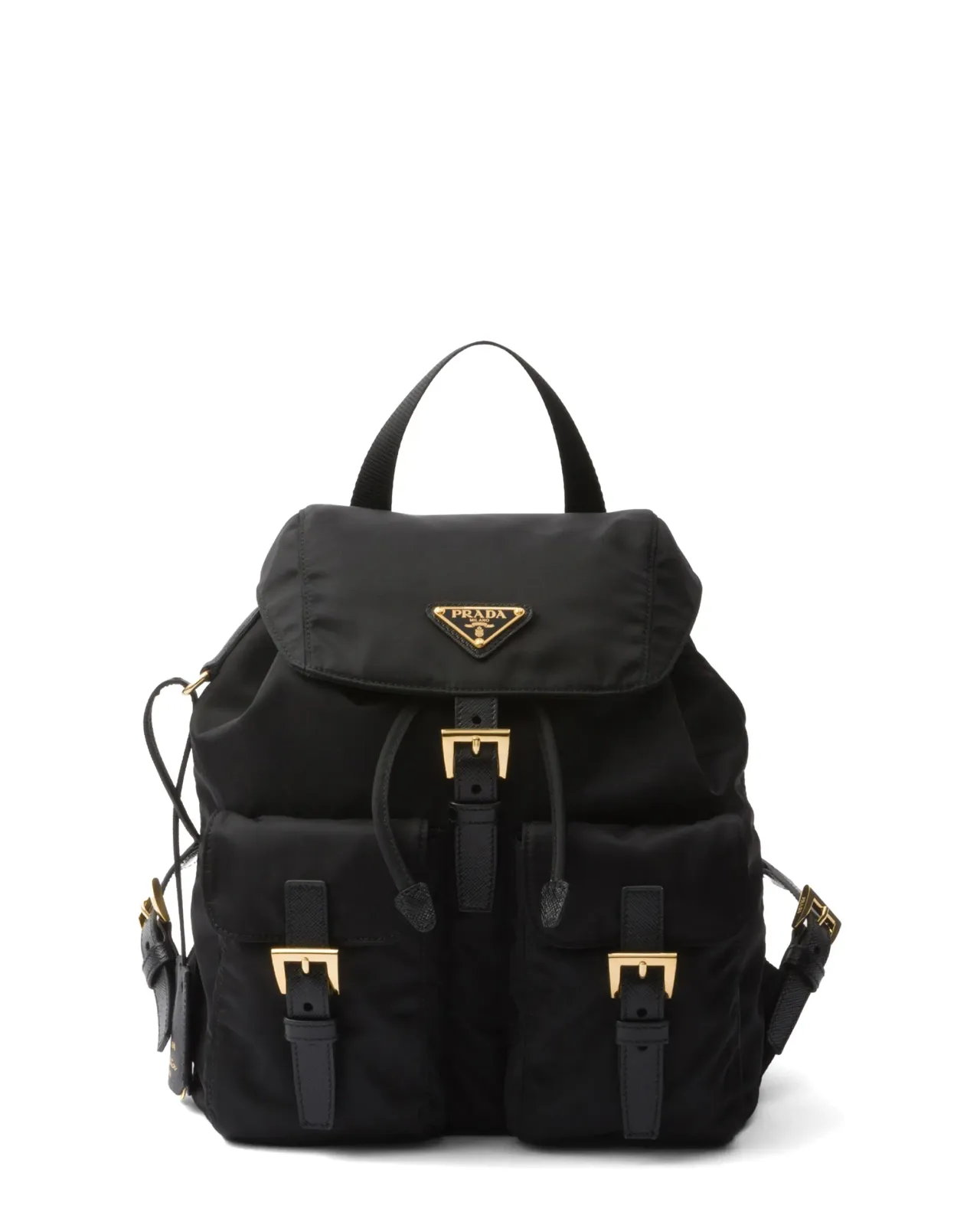 prada nylon backpack black