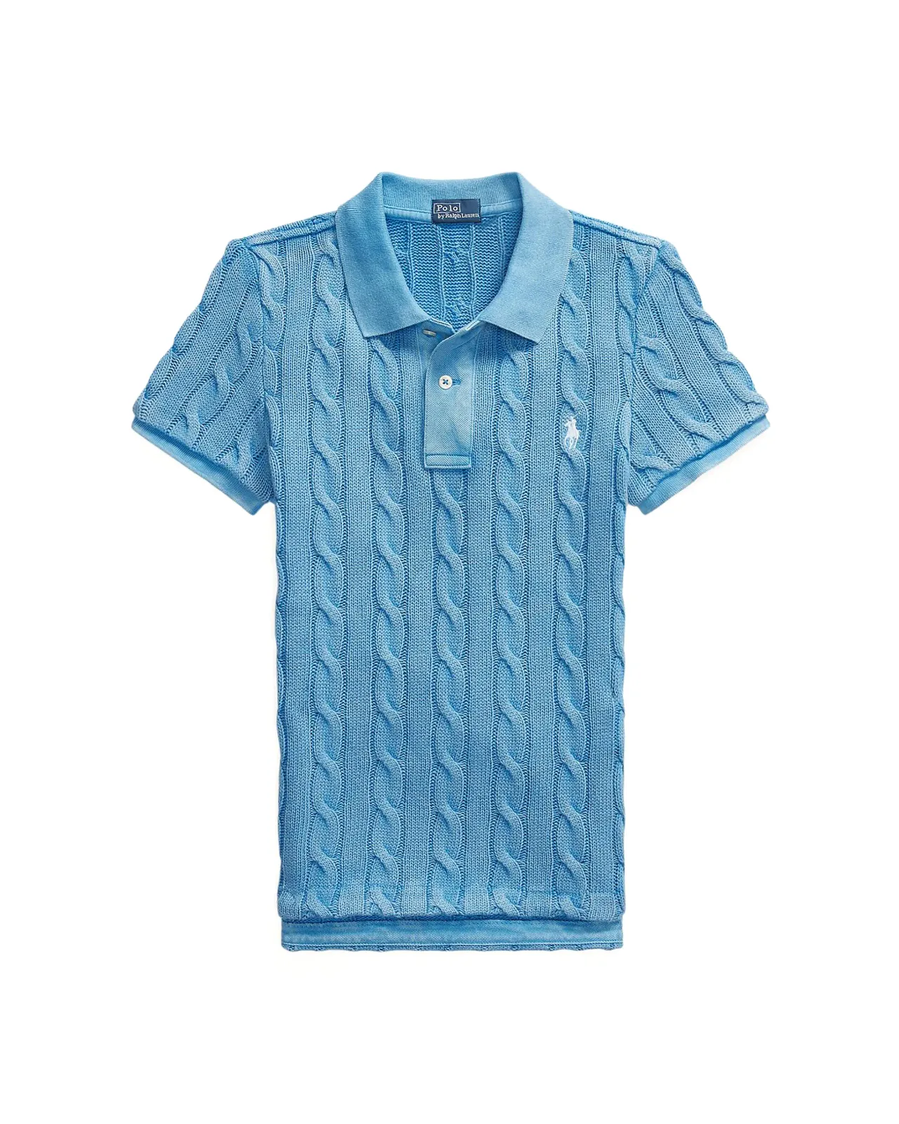 POLO RALPH LAUREN Cable Knit Polo Shirt | Matsuya Ginza