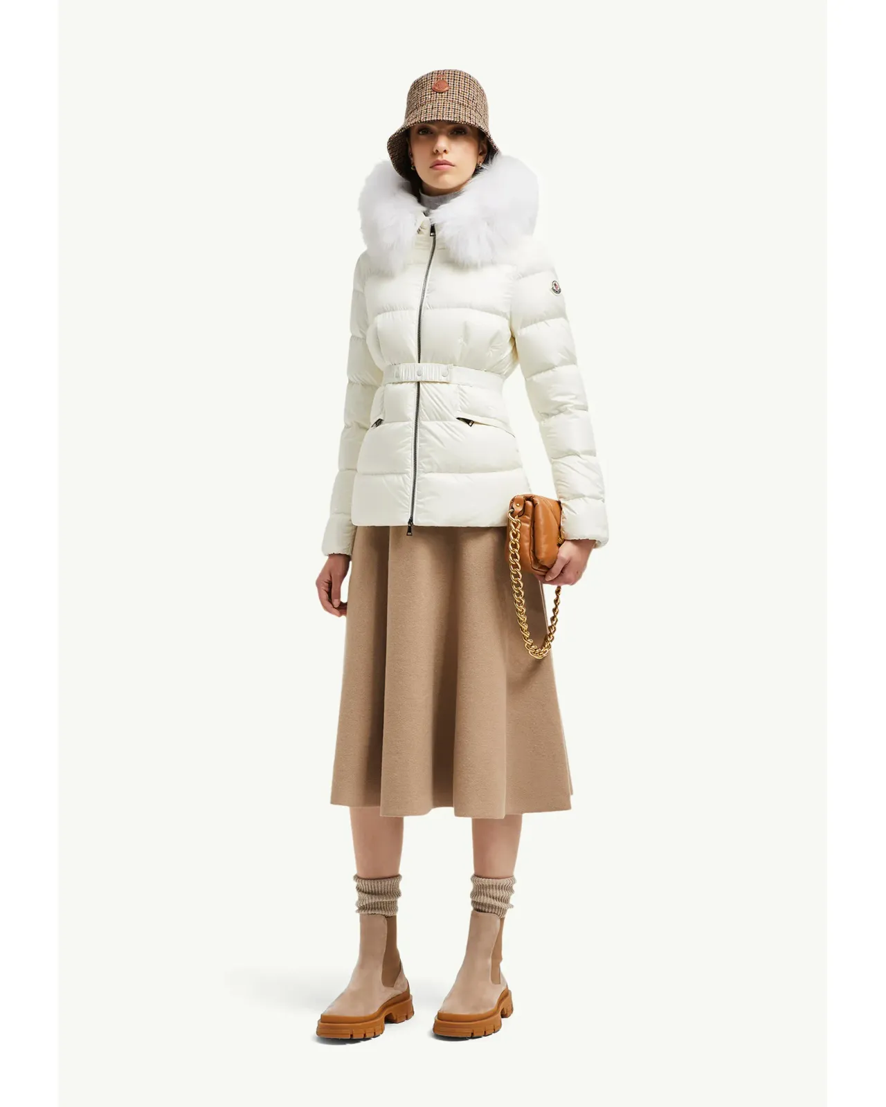 Boed Hooded Shearling‑Trim Short Down Jacket | Matsuya Ginza