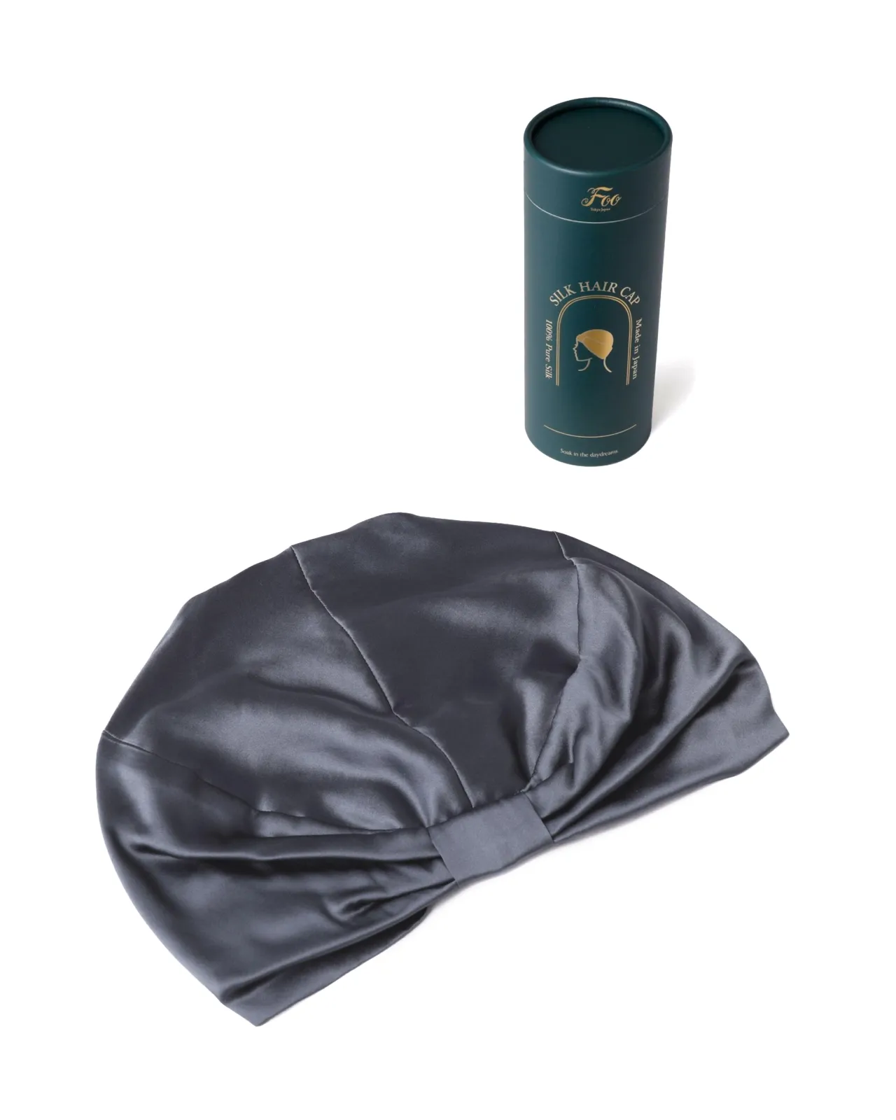 Silk Cap Charcoal Grey | Matsuya Ginza